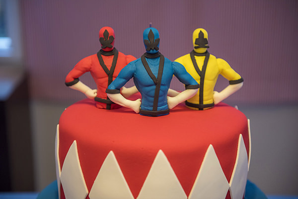 Aniversário de criança com tema Power Rangers